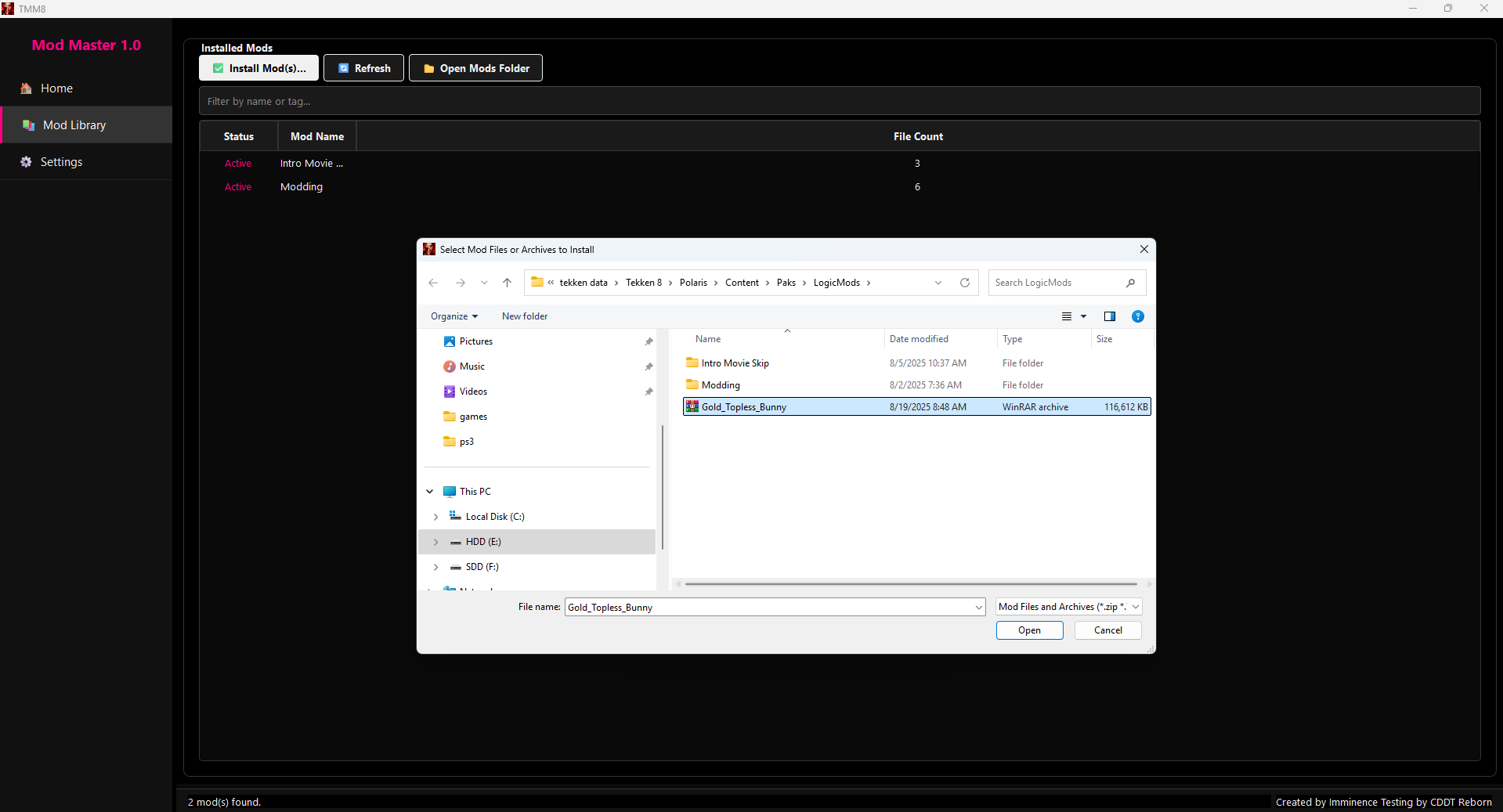 TekkenMods - Tekken 8 Mod Manager