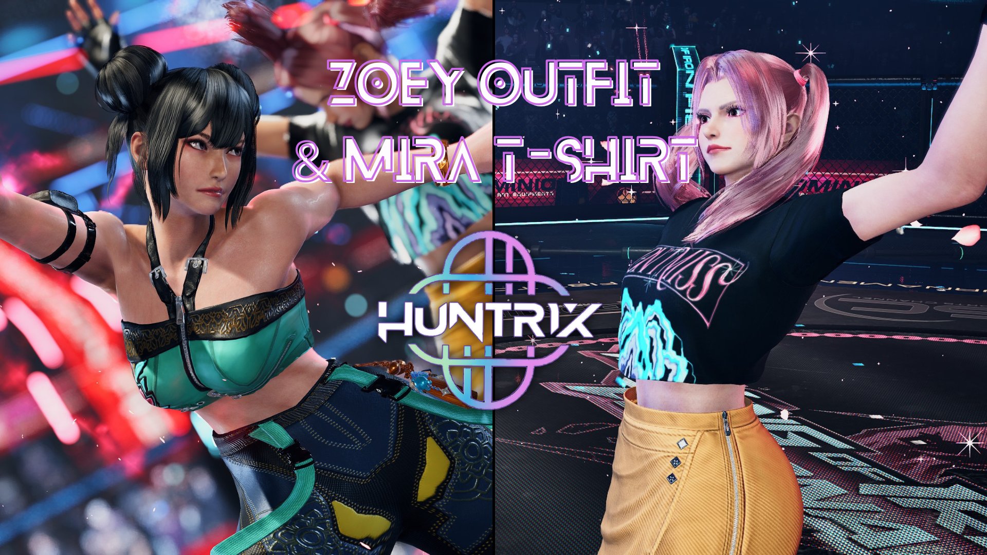 TekkenMods - KDH Zoey for Reina and Mira's T-Shirt for Tekken Girls