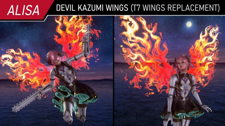 TekkenMods - Devil Kazumi wings for Alisa