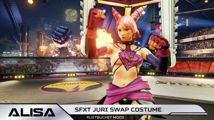 TekkenMods - Remake of Alisa's SFXT Juri Swap Costume