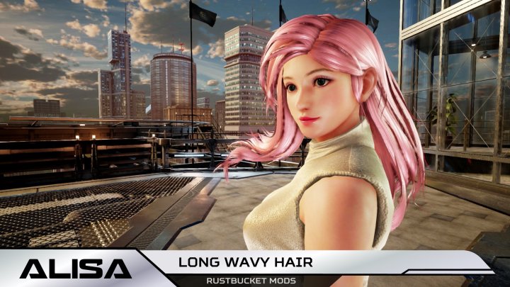 TekkenMods - Long wavy hair for Alisa