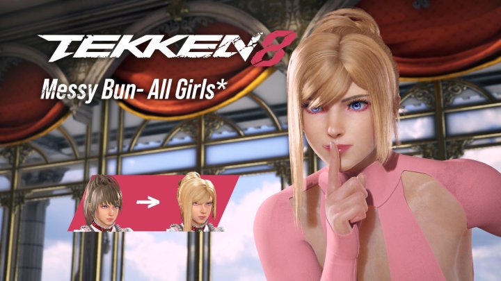 TekkenMods - Messy Bun Hairstyle - All Girls