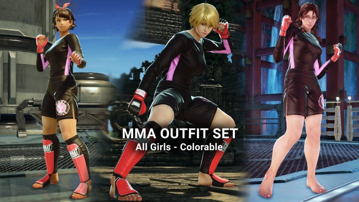 TekkenMods - MMA OUTFIT SET - All Girls