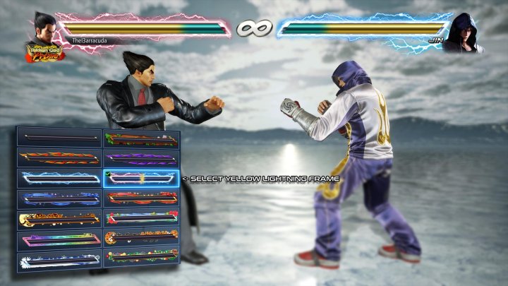TekkenMods - 1P and 2P Lightning Lifebar Frames