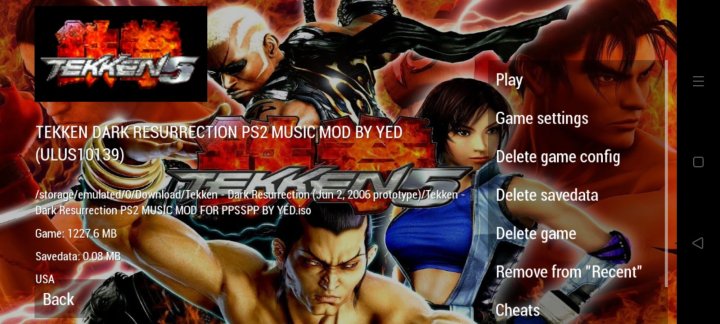 TekkenMods - TEKKEN 5 PS2 MUSIC MOD FOR TEKKEN DARK RESURRECTION PSP