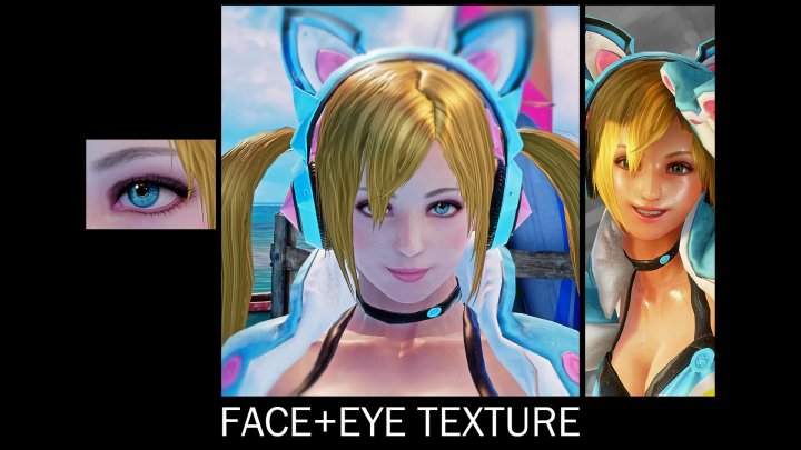 TekkenMods - Lucky Chloe - FACE+EYE Texture