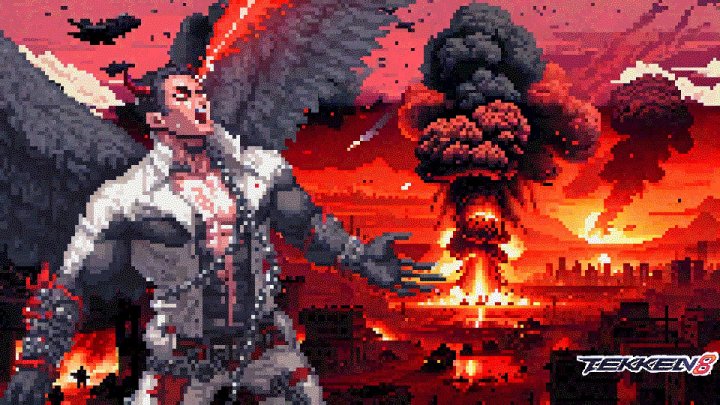 TekkenMods - Tiny Devil Jin Splash (Pixel Art)